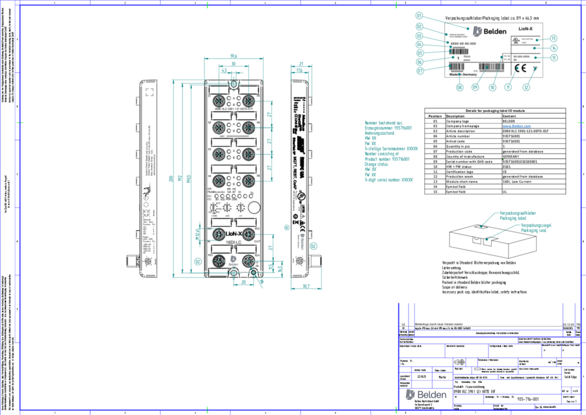 0980 XLC 3901-121-007D-01F - Multiprotocol | Belden