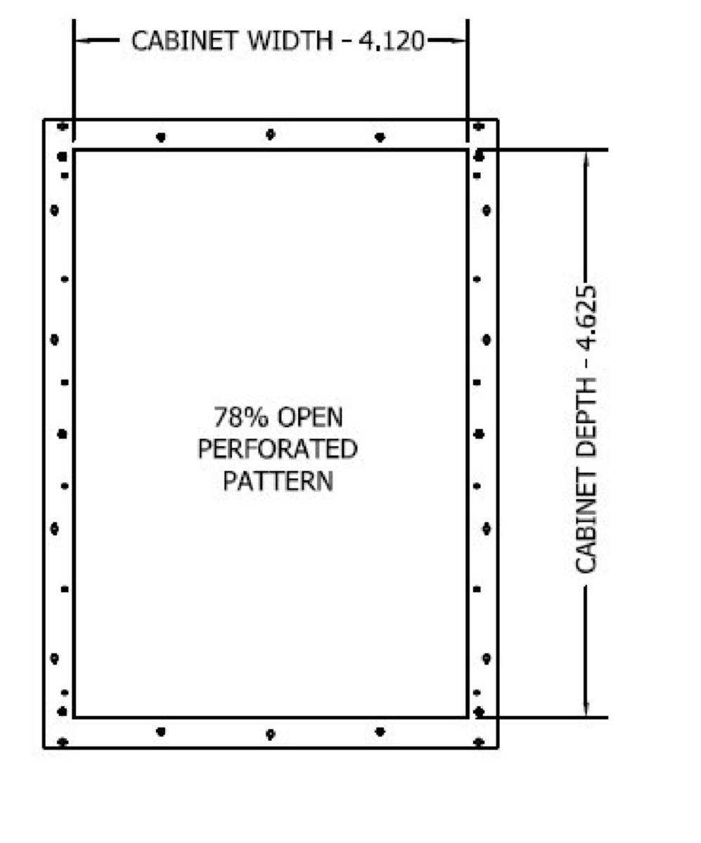 XHM Perforated Top Panel Options - Cabinet Individual Component ...