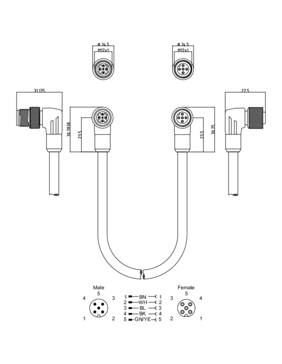 RSWT 5-RKWT 5-794 - M12-M12 Cordsets | Belden